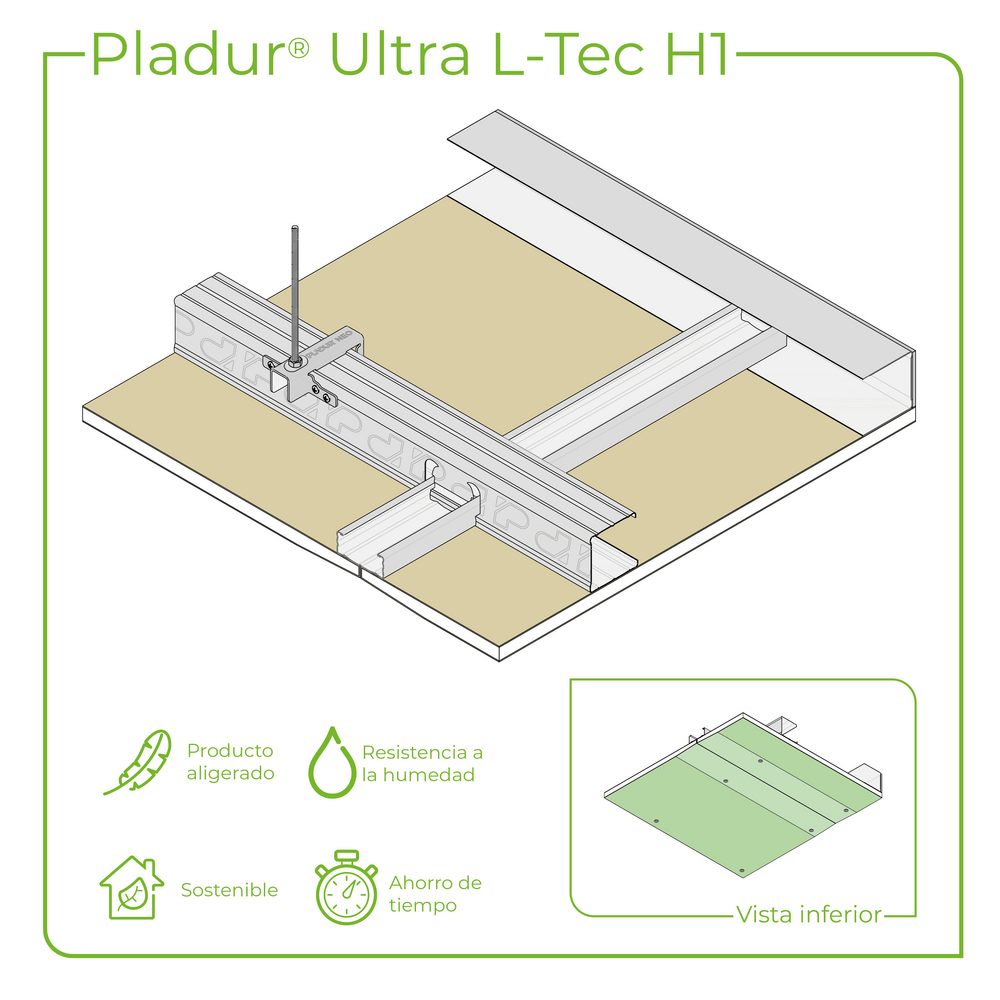 Suspended NEO profiles - Light - Pladur